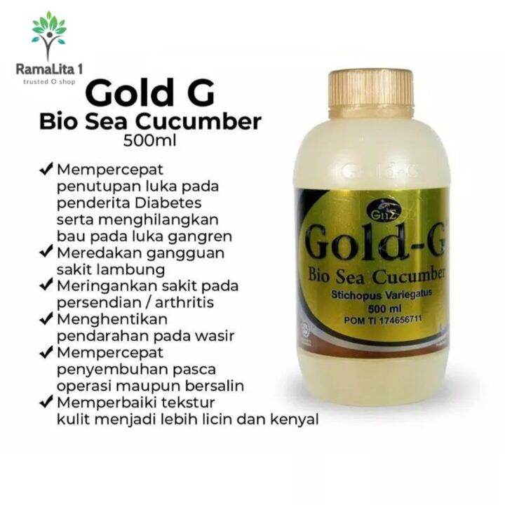 Gold G Gamat Teripang Emas Bio Sea Cucumber / Timun laut 500ml Original | Lazada Indonesia