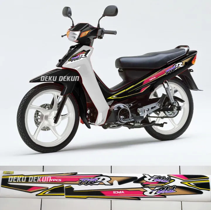stiker fiz r striping fizr sporty 97 hitam tahan vernis sudah potongan ...