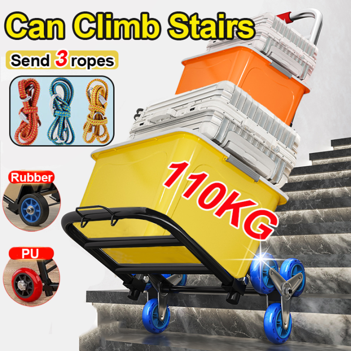 Collapsible Aluminum Trolley Send elastic rope Shopping Cart Shopping ...