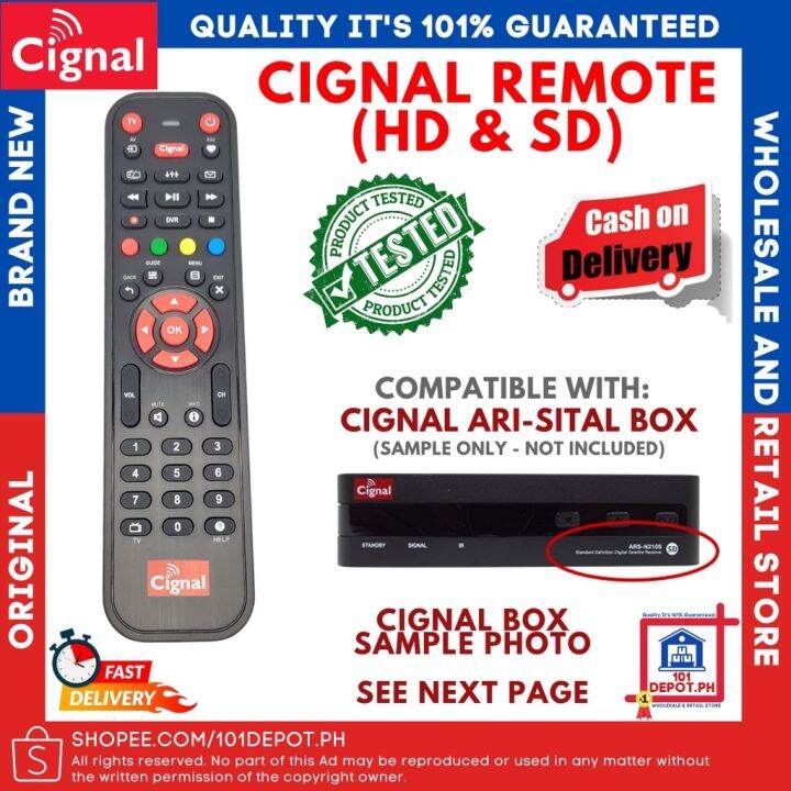 Cignal Remote PAIRED ARI-S1TAL17(ARIONHD)(Original Brand New/ NEW ...