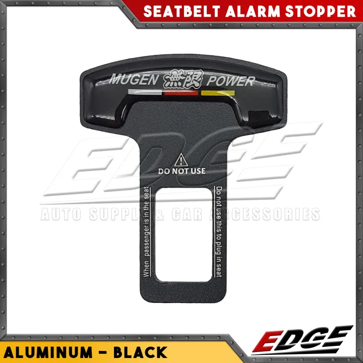 Seatbelt Alarm Stopper - MUGEN POWER - Black - 1pc // car seat belt ...