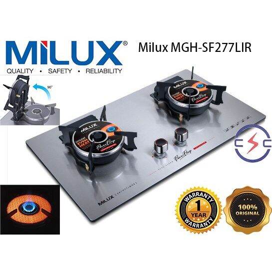 Milux MGH-SF277LIR Flexible Flip-Up Infrared Stainless Steel Built-in ...