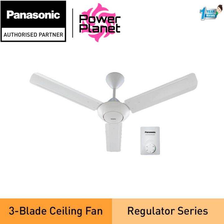PANASONIC F-M12A0 CEILING FAN 3 BLADE REGULATOR (48 INCH) F-M12A0VBWH ...