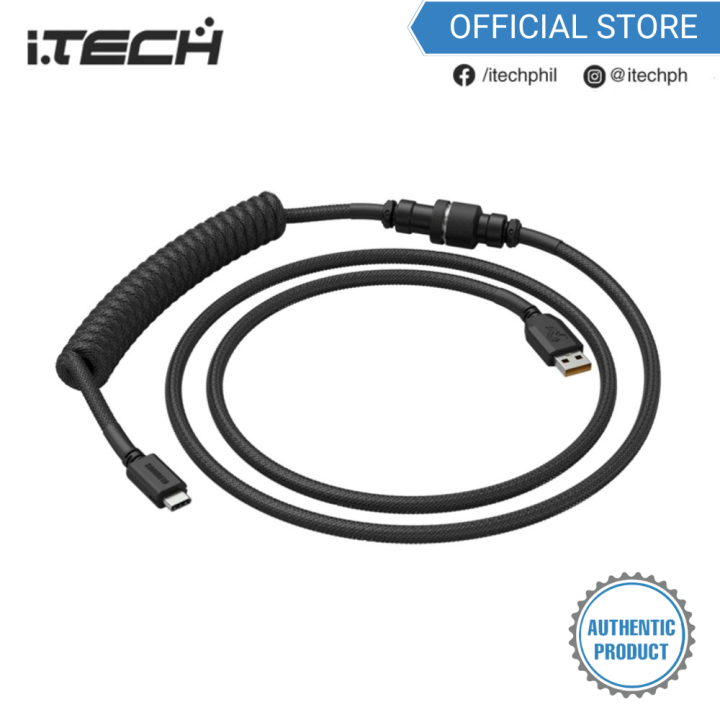Glorious Coiled Cable [Phantom Black] | Lazada PH