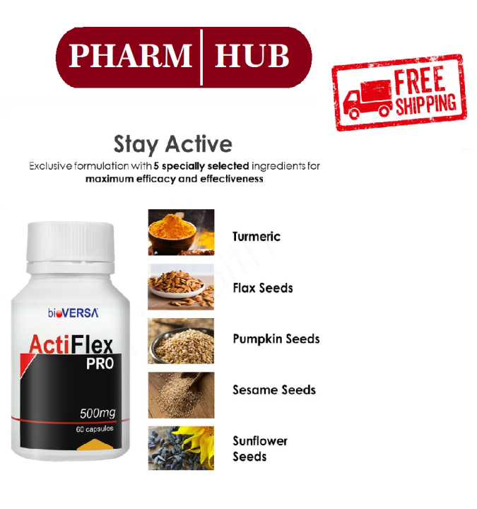 Bioversa actiflex pro 500mg 60's (EXP 05/23) | Lazada