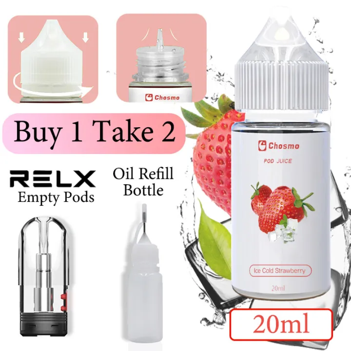 【Buy 1 Take 2】 20ML Relx1 Infinity Pod Relx Pod Relx REFILLABLE Juice ...