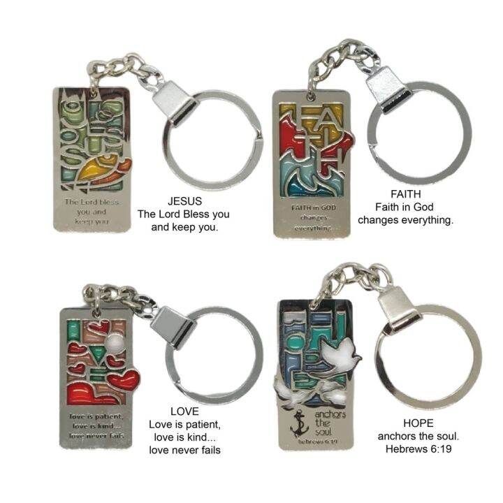 Stained Glass Rectangle Keychain * Christian Gift * Keychain *Chosen ...