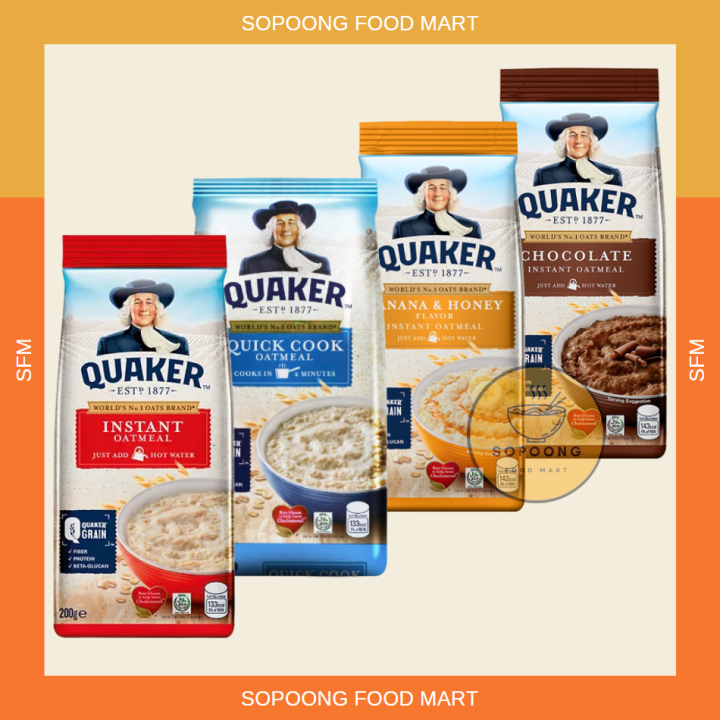 QUAKER Instant Oatmeal 200g | Lazada PH