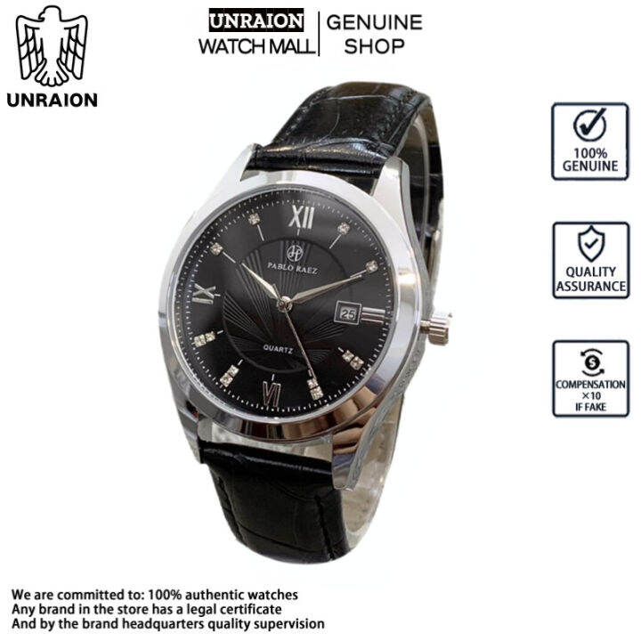 UNRAION นาฬิกาผู้ชาย,ใหม่นาฬิกาแฟชั่นของแท้กันน้ำปฏิทินกีฬาวันที่สาย ...