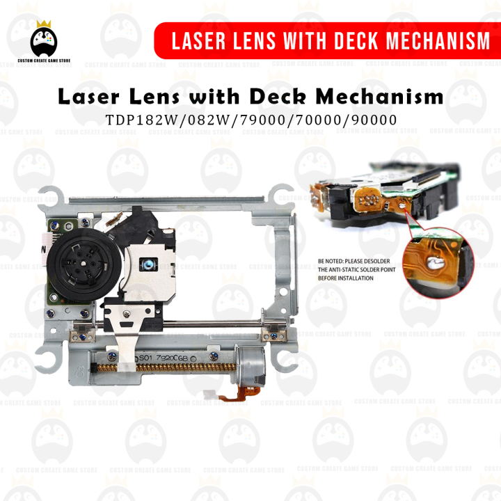 PS2 Slim Laser Lens With Deck Mechanism TDP182W/082W 7700X 77000 77XXX ...