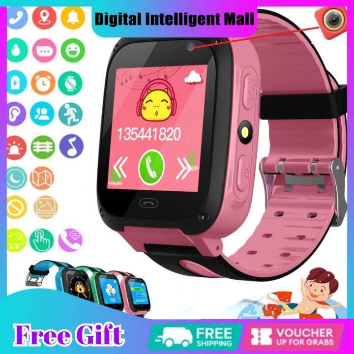 Anti-lost Kids Safe GPS Tracker SOS Call GSM Smart Watch Phone for ...