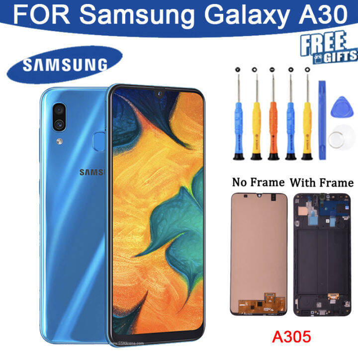 6.4 "Oled สำหรับ Samsung GALAXY A30จอแสดงผล LCD พร้อมหน้าจอสัมผัส ...