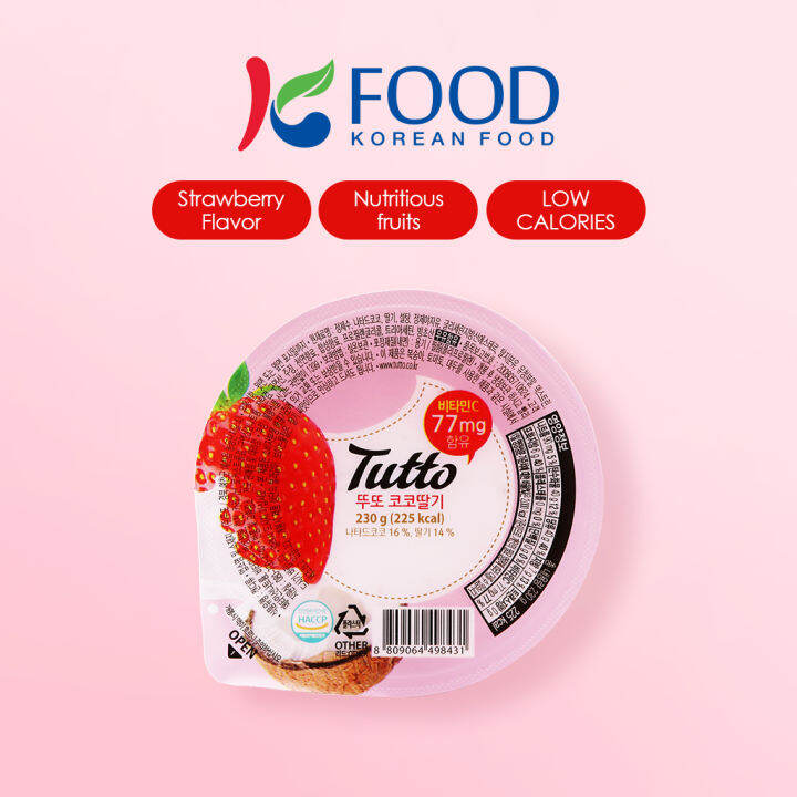 [Tutto] Coco Yogurt Pudding Jelly Strawberry 230g*6ea / Korean snack | Lazada PH