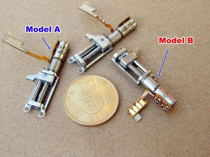 Tiny Mini 4mm 2-phase 4-wire Gear Stepper Motor Screw Nut 12mm stroke ...