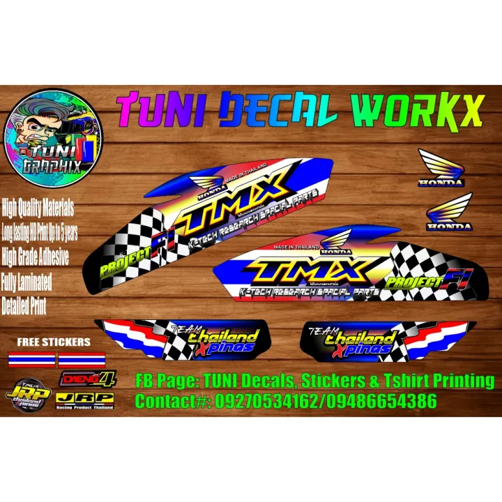 【Ready Stock】 TMX 155 THAI DECALS W FREEBIES | Lazada PH