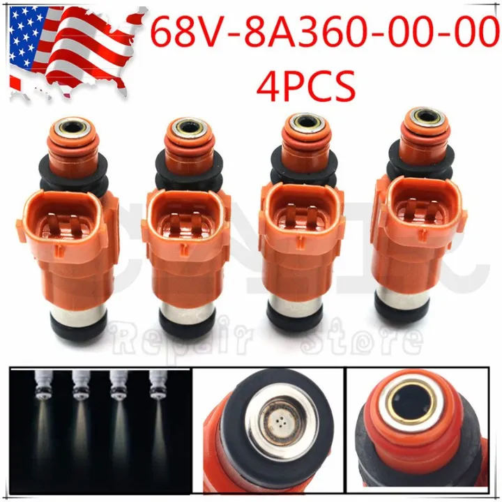 68V-8A360-00-00 For Yamaha Outboard 115 HP Marine Fuel Injectors Flow ...