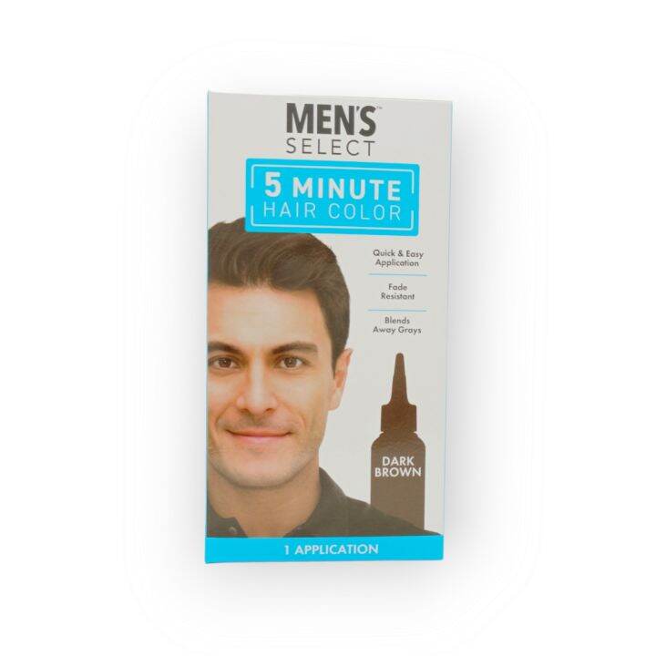 (Korea) Men Selection 5 Minute Hair Color. Dark Brown. 1 Application ...
