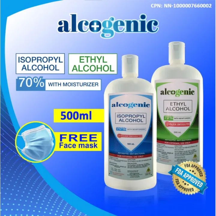 ♔70 Ethyl Isopropyl Alcohol 500ml ALCOGENIC | Lazada PH