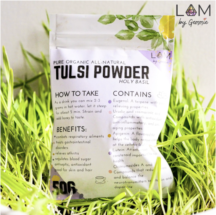 Pure Organic All Natural Tulsi Holy Basil Powder herbal supplement 50g ...