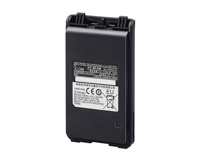 ICOM BP-298 2250mAh Li-ion battery for the ICOM IC-V86 - Genuine Icom ...