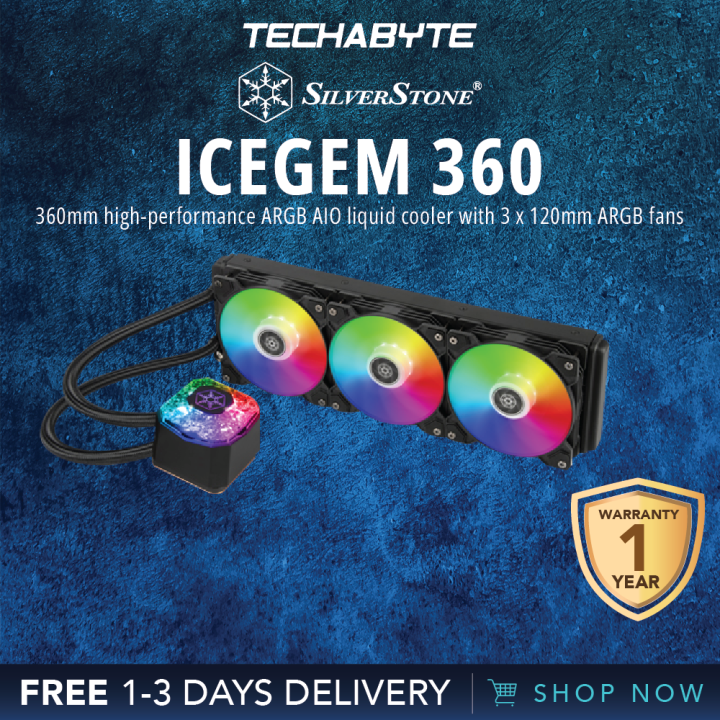 SilverStone Technology IceGem 360 360mm high-performance ARGB AIO ...