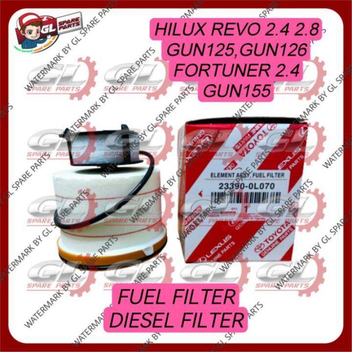 (OEM PARTS) DIESEL FUEL FILTER TOYOTA HILUX REVO GUN125 GUN126 FORTUNER ...
