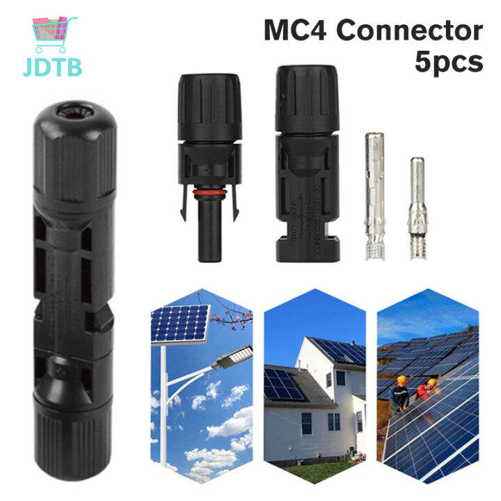5pcs MC4 Connectors Waterproof Male Female Plug Cable Male And Female ...