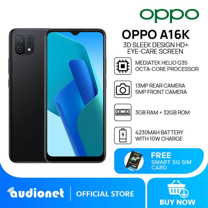 OPPO A16K 3GB RAM+32GB ROM | 6.52” HD+ Display | MediaTek Helio G35 | Android 11 Smartphone ...