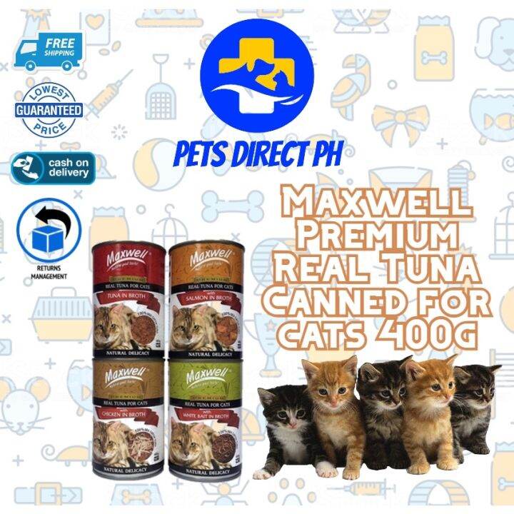 Maxwell Premium Real Tuna Canned for cats 400g | Lazada PH