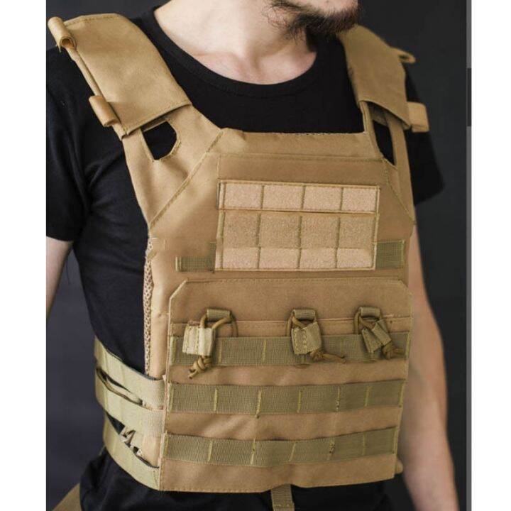 Tactical Body Armor JPC Molle Plate Carrier Vest Mag Chest Rig Wargame ...