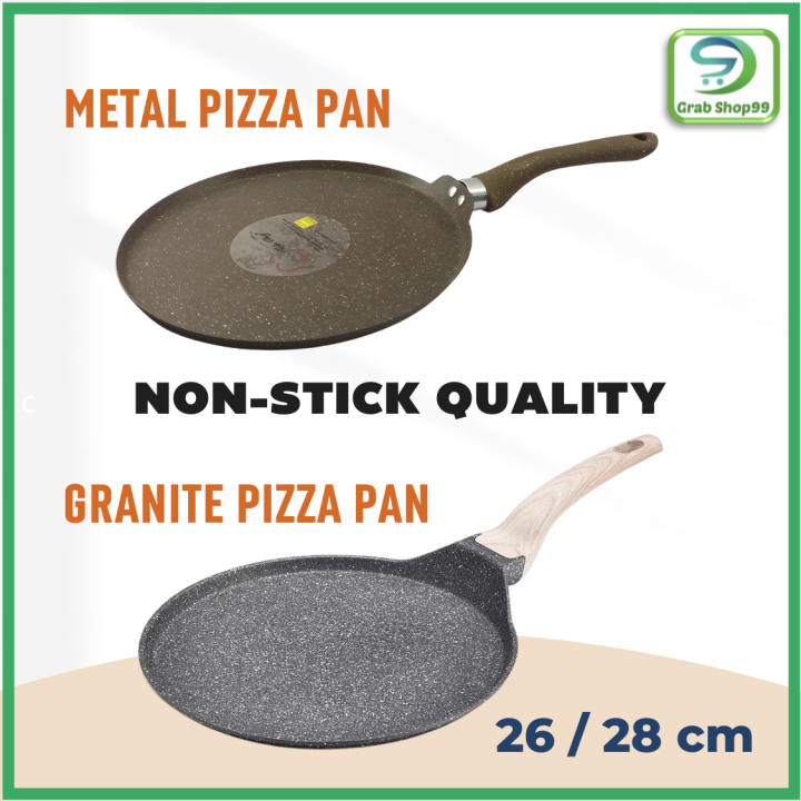 Non Stick Granite Metal Pizza Pan Crepe Pan Kuali Leper Lazada