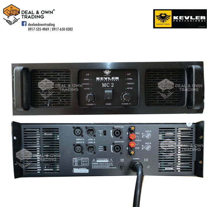 Original Kevler MC2 1500W x 2 Professional Power Amplifier | Lazada PH