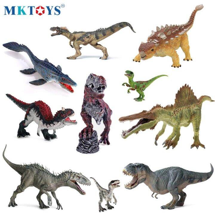 Dinosaur Toys Jurassic World Indominus Rex Tyrannosaurus Rex Mosasaurus ...