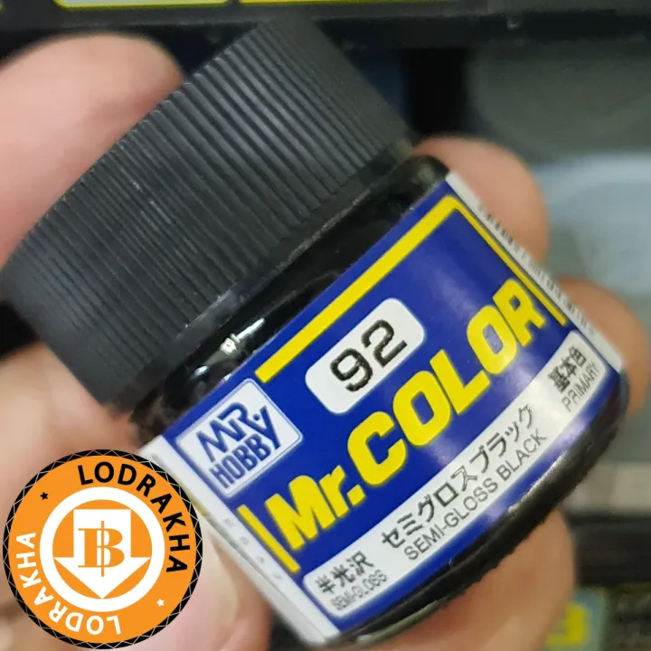 สีสูตรทินเนอร์ Mr.color C92 Semi-Gloss Black 10ml | Lazada.co.th