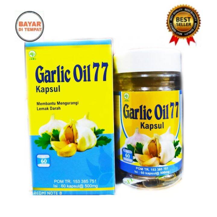 Garlic Oil 77 isi 60 Kapsul Minyak Bawang Putih Obat Kolesterol | Lazada Indonesia