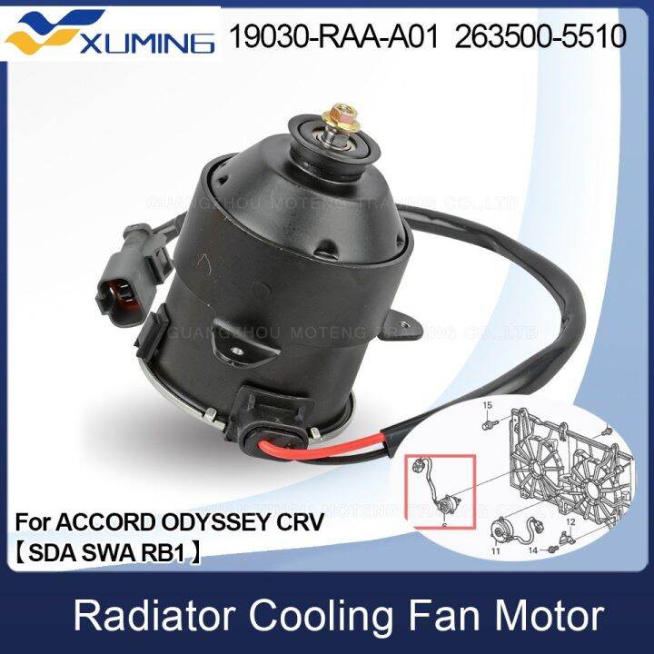 Xuming Radiator Cooling Fan Motor for HONDA ACCORD SDA 2003~2007/CR-V S9A SWA/ODYSSEY RB1 Fan ...