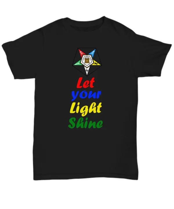 Order of the Eastern Star symbol shirt - Let your light shine - Noble ...