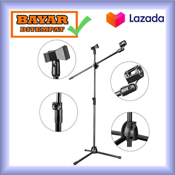 Stand Mic Tiang Mic Bahan Besi Asli Kuat dan Kokoh | Lazada Indonesia