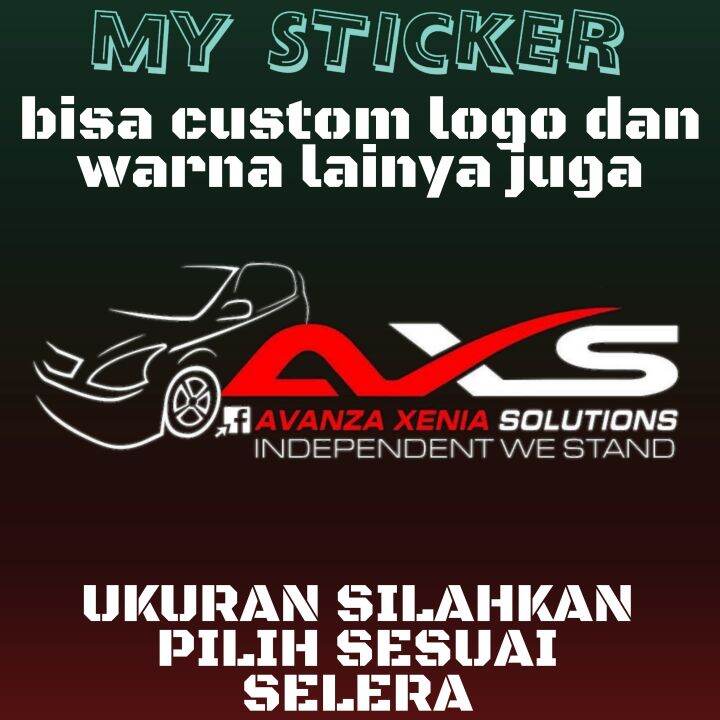 CUTTING STICKER KOMUNITAS AXS , stiker variasi KACA MOBIL DAIHATSU ...