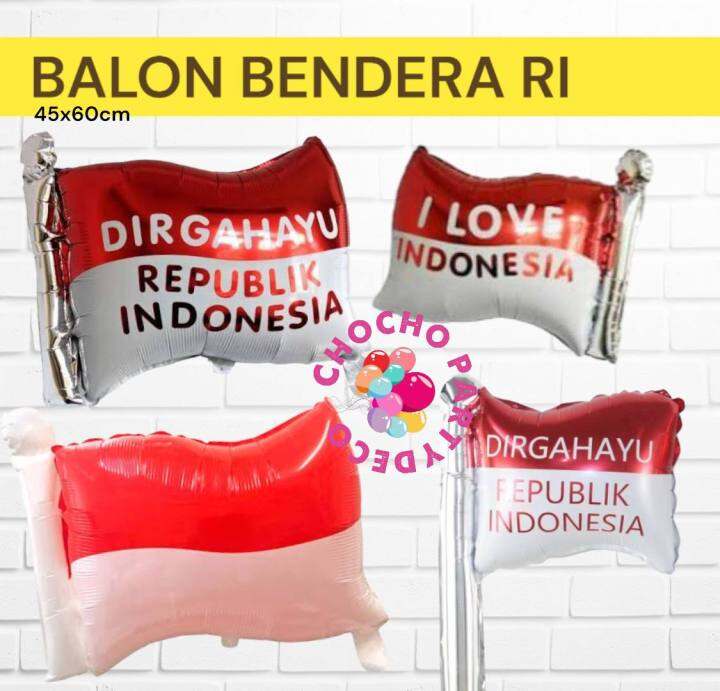 Balon BENDERA RI / Balon Foil Dirgahayu RI / Balon HUT RI | Lazada ...
