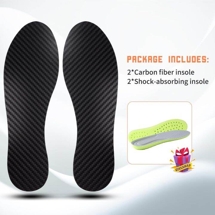 Carbon Fiber Insole (1 Pair) - for Turf Toe Foot Fractures Hallux ...