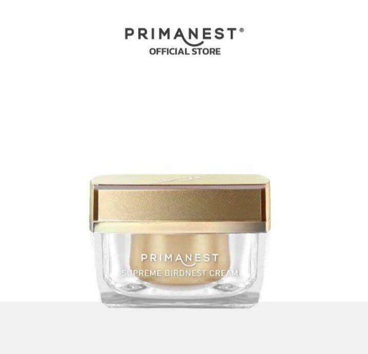 PrimaNest Supreme Birdnest Cream 50 g พรีมาเนสท์ ครีมบำรุงผิวหน้า เพื่อผิวกระจ่างใส ต่อต้านและลด ...
