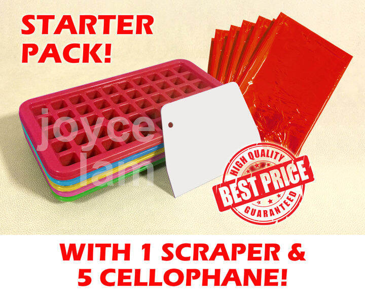 5 pcs. Yema and Pastillas Molder with 1 Scraper and 5 Cellophane ...