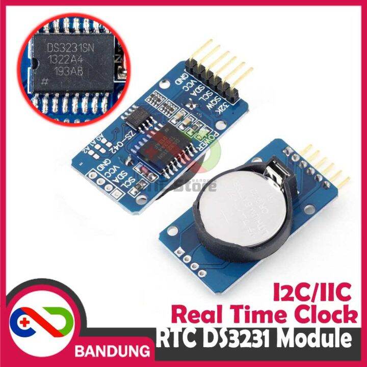 RTC DS3231 REAL TIME CLOCK I2C ARDUINO UNO MEGA + BATTERY MODULE ...