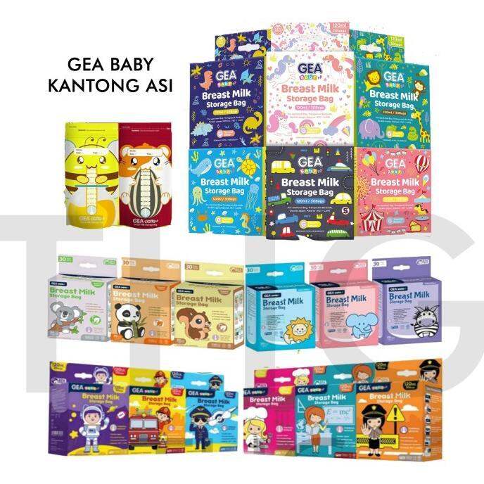 GEA BABY Kantong Botol Plastik Asi ASIP Breast Milk 120 200 ml | Lazada ...
