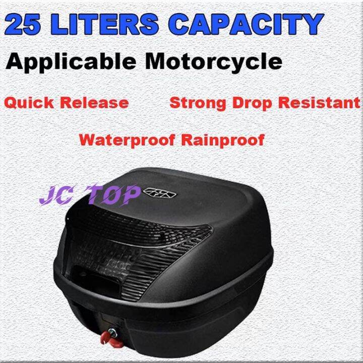 JcTop Motorcycle Compartment Box LT Motorbox Rear Luggage Container Top ...