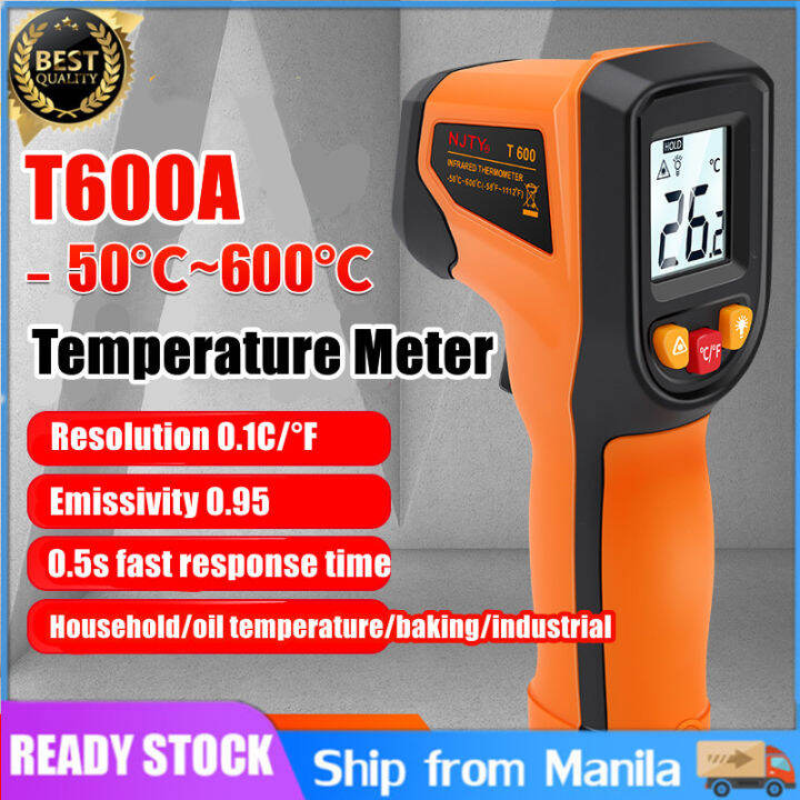 Infrared Digital Thermometer Gun Thermal Scanner for Material Surface ...
