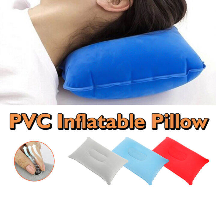 Inflatable Pillow Travel Air Pillow Nap Cushion PVC Air Pillow Sleep ...