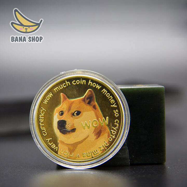 Đồng xu dogecoin hình chó shiba vàng doge cheems | Lazada.vn