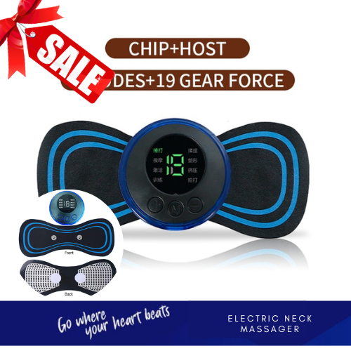 Mini Electric Neck Back and Cervical Massager Massage Stimulator ...